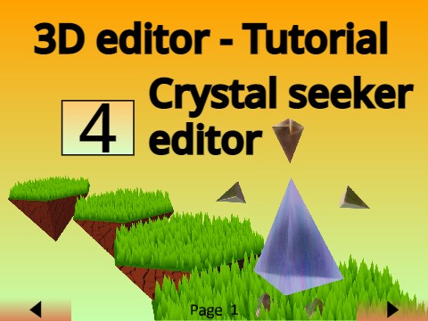 3D editor - Tutorial 4 : Crystal seeker editor