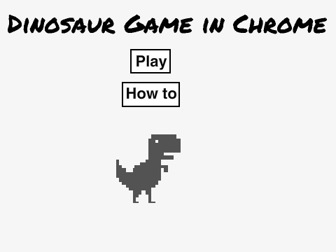 Dinosaur Game from Chrome