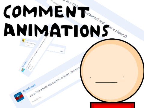 comment animations.