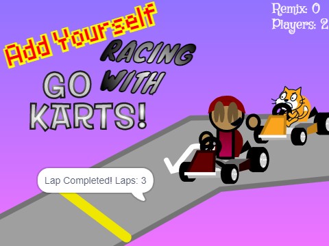 Add Yourself Racing With Go Karts! - [ Remix: 0 | Players: 2 ]