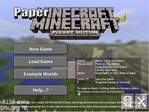 Paper Minecraft Pocket Edition