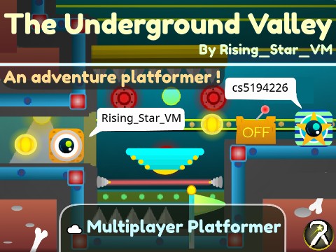 ☁️ The Underground Valley - Scrolling Platformer #games#