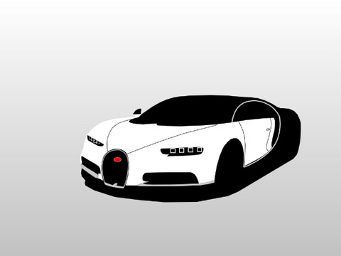 Bugatti Chiron speedometer