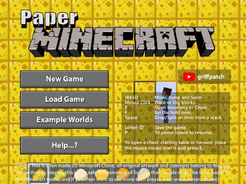 [more cheese]Paper Minecraft v11.7 (Minecraft 2D)