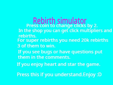 Rebirth clicker II #Games