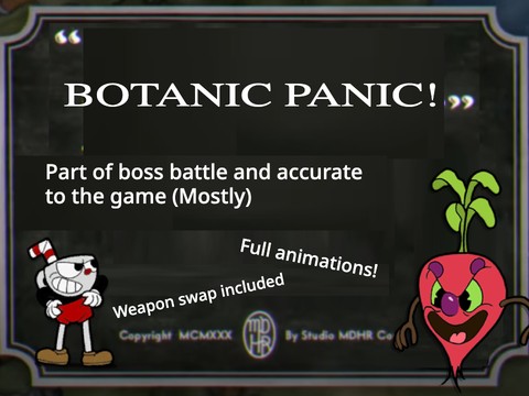 Cuphead Horace Radiche in Botanic Panic (Part of Boss Battle)