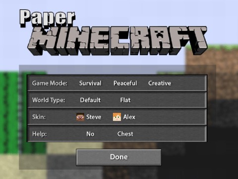 Paper Minecraft Mod