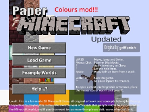 Paper Minecraft: Updated (Colours mod) v 1.5
