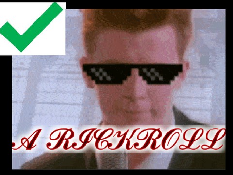This is a rickroll.