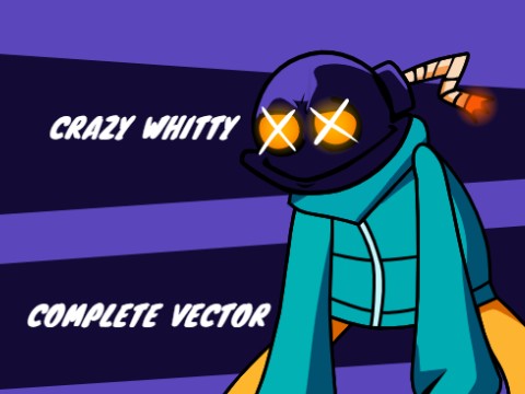 Crazy whitty complete vector! "Friday Night Funkin"