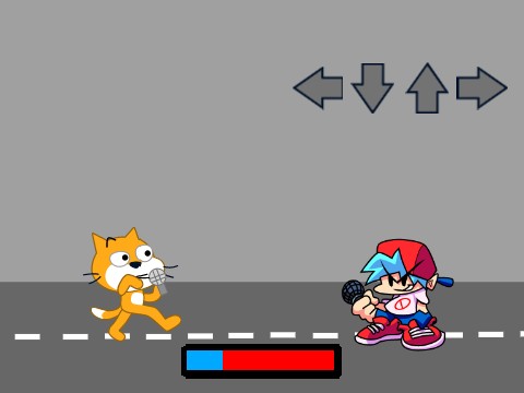 FNF vs Scratch cat ( Friday Night Funking )