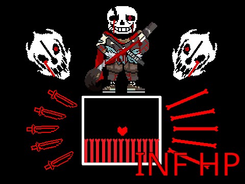 UNDERTALE Devil ink! sans 戦 inf HP