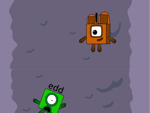 Numberblocks Youtuber Fighting While Falling Fixed