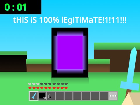 legit minecraft speedrun [not a game]