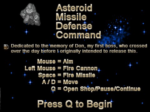 Asteroid Missile Defense Command