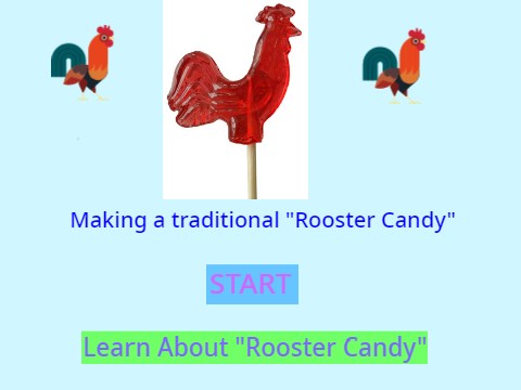 Traditional Rooster Candy