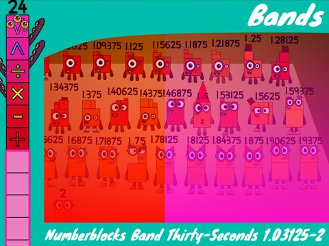 Numberblocks Band Thirty-Seconds 1.03125-2