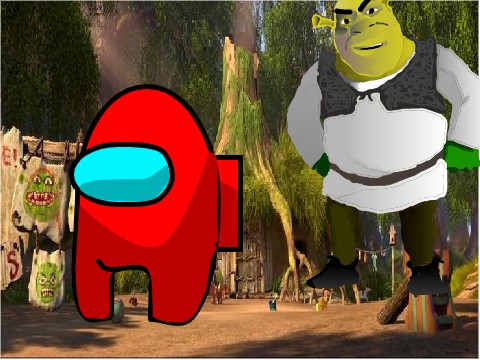 among us in shrek (sus!)