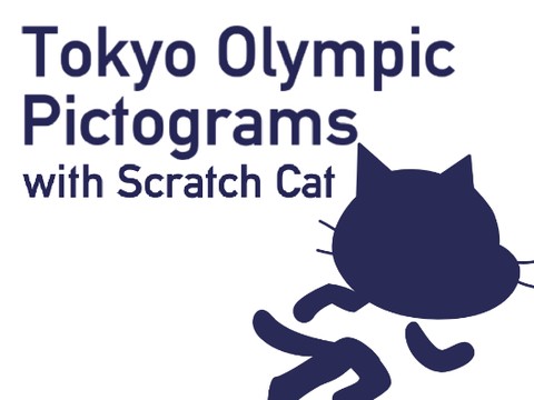 Tokyo Olympic Pictograms with Scratch Cat