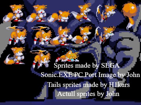 Sonic EXE pc port REMAKE: Tails sprites (added some sprites)