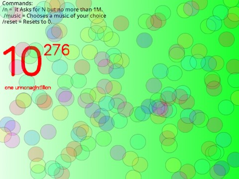 Scratch stream: Numbers illions going up