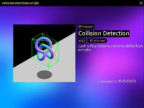Collision Detection Scripts