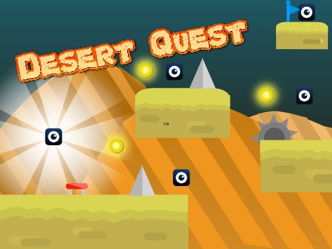 (Collab) Desert Quest || ☁ Multiplayer Scrolling Platformer