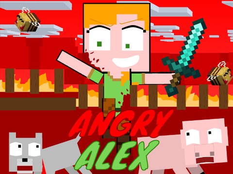 "Angry Alex" A Minecraft song, Scratch animation.