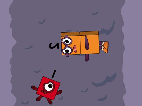 Numberblocks fighting while falling! remix remix remix
