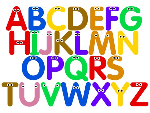 Starfall Letters with eyes