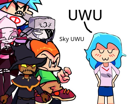 Sky UWU I Friday Night Funkin Animations