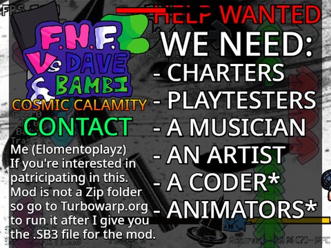 FNF - Dave and Bambi ~ Cosmic Calamity (PRE-BETA)