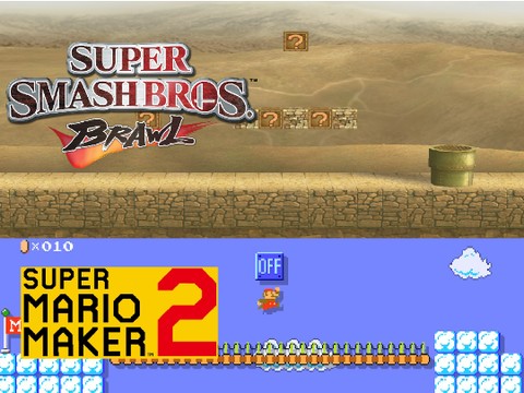 SSBB SMB Overworld / SMM2 SMB Sky Theme Mashup