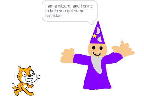 Scratchtober day 1: Scratch Cat's Breakfast