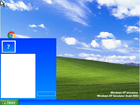 Windows XP simulator (version 1.0.1)