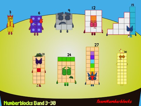 Numberblocks Band 3-30 remix