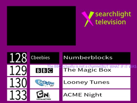 Searchlight Television TV Guide Listings