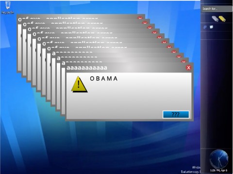 Windows Longhorn crazy error maker