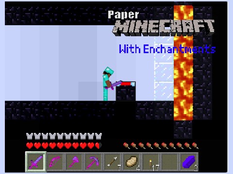 Paper Minecraft with enchantments remix