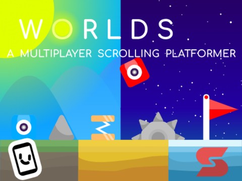 ☁ Worlds ll A Multiplayer Scrolling Platformer ll #games #all #art #music