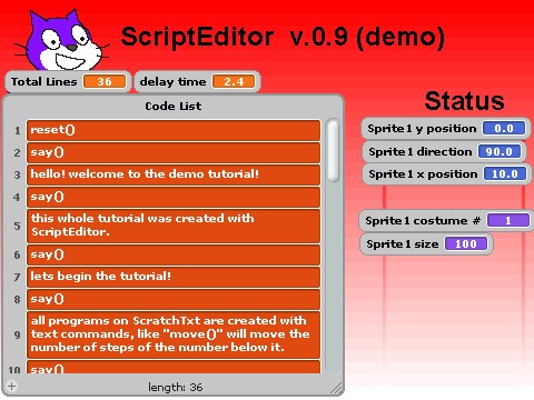 ScriptEditor v0.9 demo