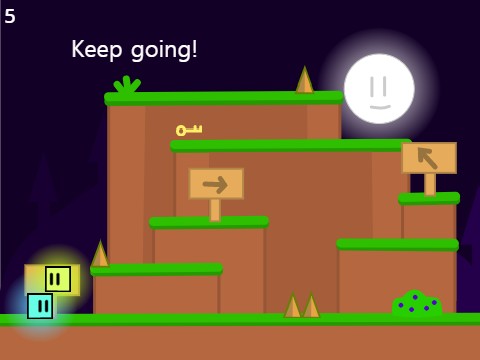 Teamwork! A 2 Player Platformer Neon editon!