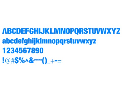 logomanseva's Samsung font in Scratch