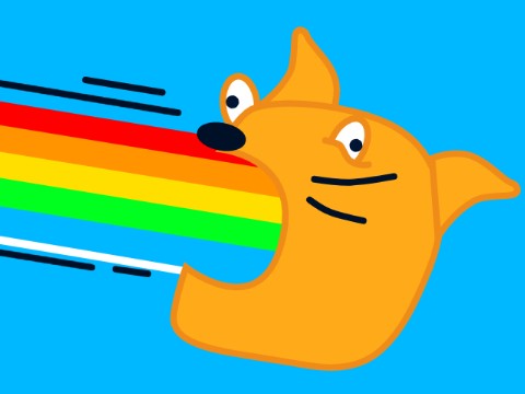 Scratch Cat Ate too much Candy!