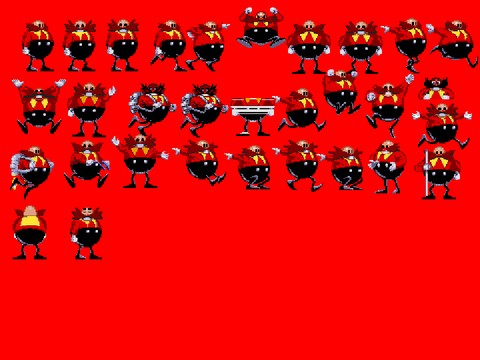 Doctor Eggman Sprites refix refix refix