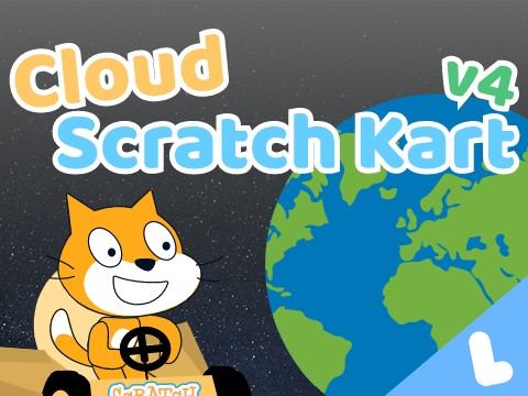 ☁ Cloud Scratch Kart v4 ☁ #games #scratchkart #online #racing