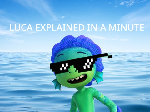 Luca Explained In 1 Minute || #animations #animation #disney #funny