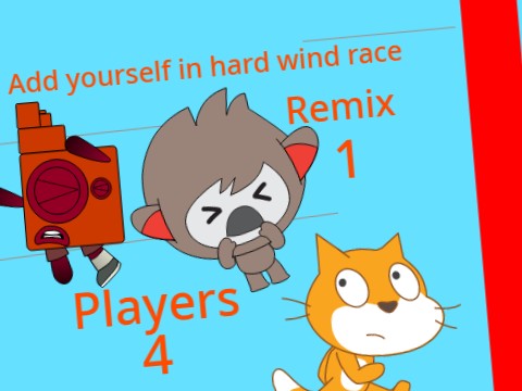 Add yourself in Hard Wind Race | Remix 1 | 4 Players