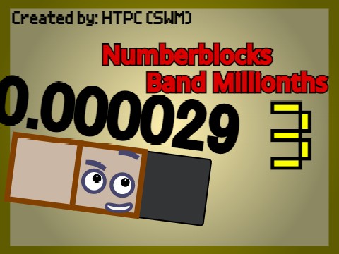 Numberblocks Band Millionths 3