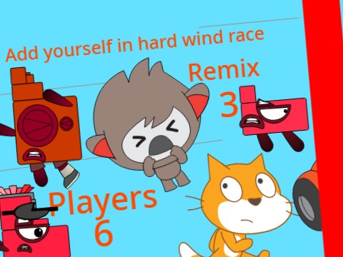 Add yourself in Hard Wind Race | Remix 5|15 Players|